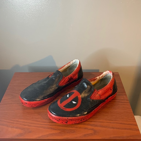 Vans | Shoes | Custom Deadpool Vans | Poshmark